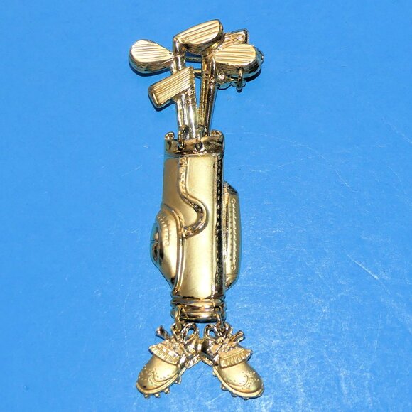 Don Lin | Jewelry | Vintage Don Lin Golf Clubs Articulated Brooch Pin ...